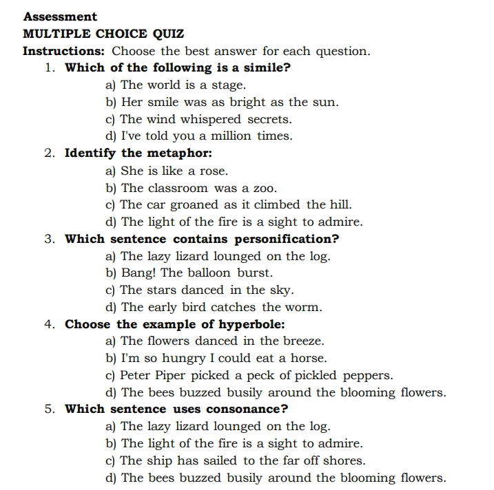 Solved: Assessment MULTIPLE CHOICE QUIZ Instructions: Choose the best ...