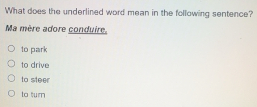 Solved: What does the underlined word mean in the following sentence ...