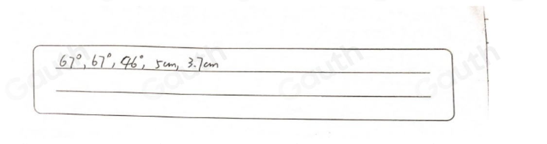 Solved: In the diagram, GHJ≌ STU. What are the missing measures in the ...