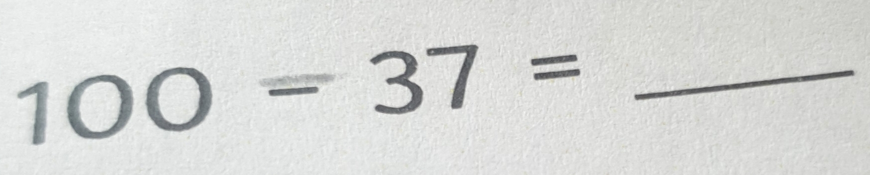 Solved: 100-37= [Math]