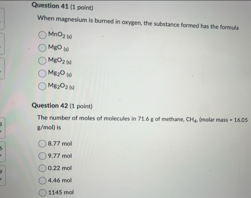 Gelöst:When magnesium is burned in oxygen, the substance formed has the ...