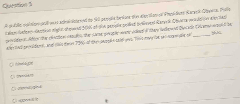 Solved: A public opinion poll was administered to 50 people before the ...