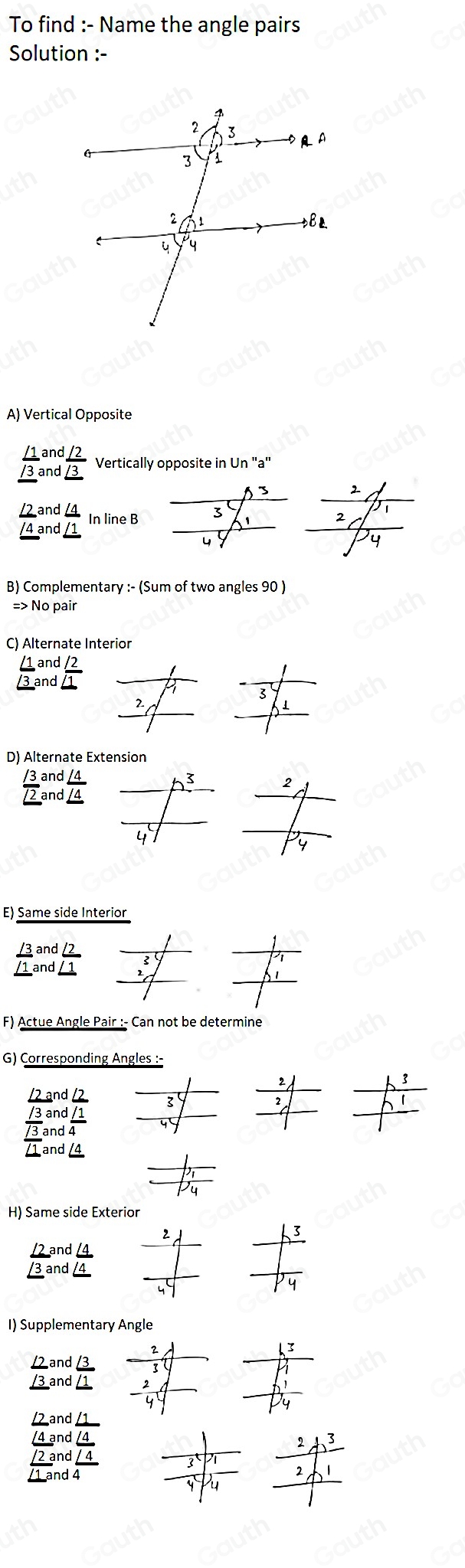 Risolto:Can you name the angle pairs and type the correct code? Please remember to * type in ALL C