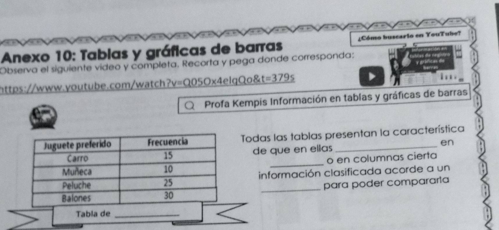 Resuelto:Anexo 10: Tabias y gráficas de barras ¿Cómo buscario en ...