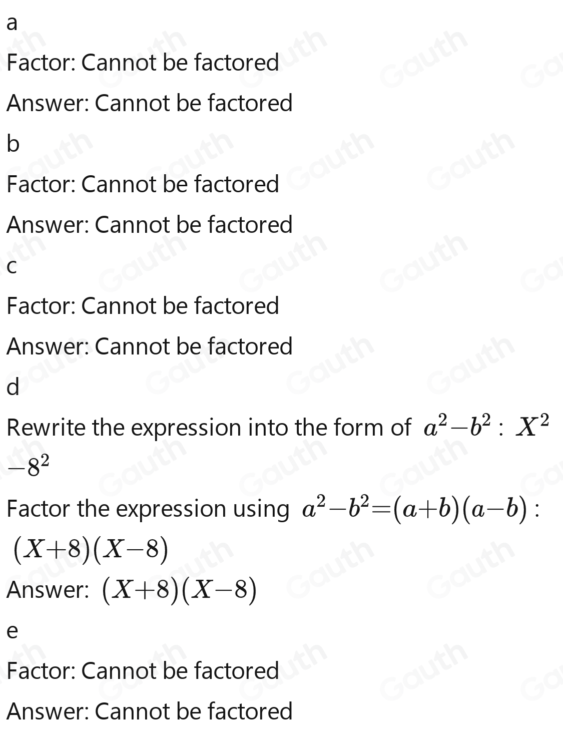 Resolvido:Assinale a única altemativa que representa um Trinômio ...