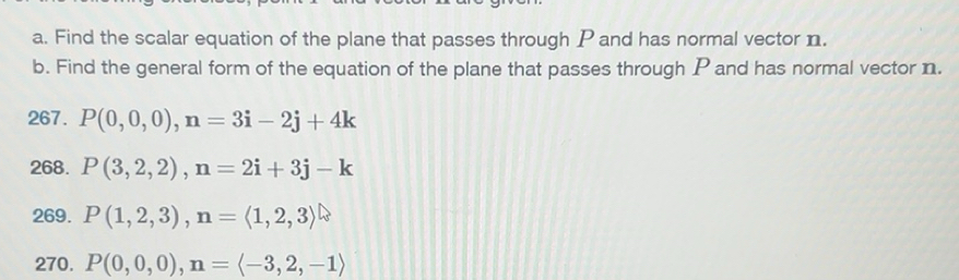 Solved: Find the scalar equation of the plane that passes through P and ...