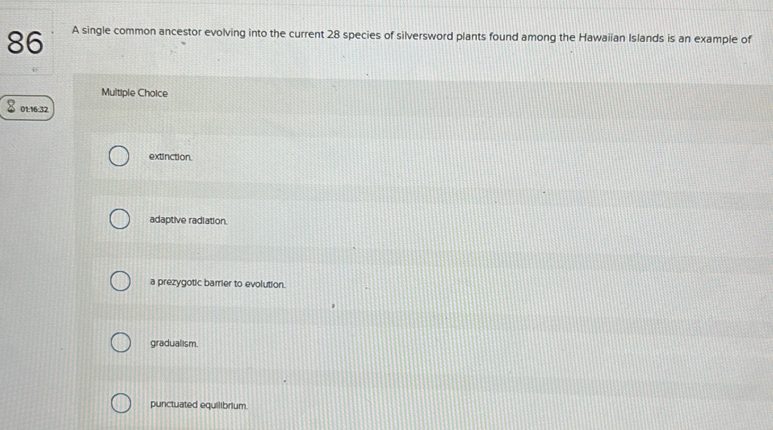 Solved: A single common ancestor evolving into the current 28 species ...