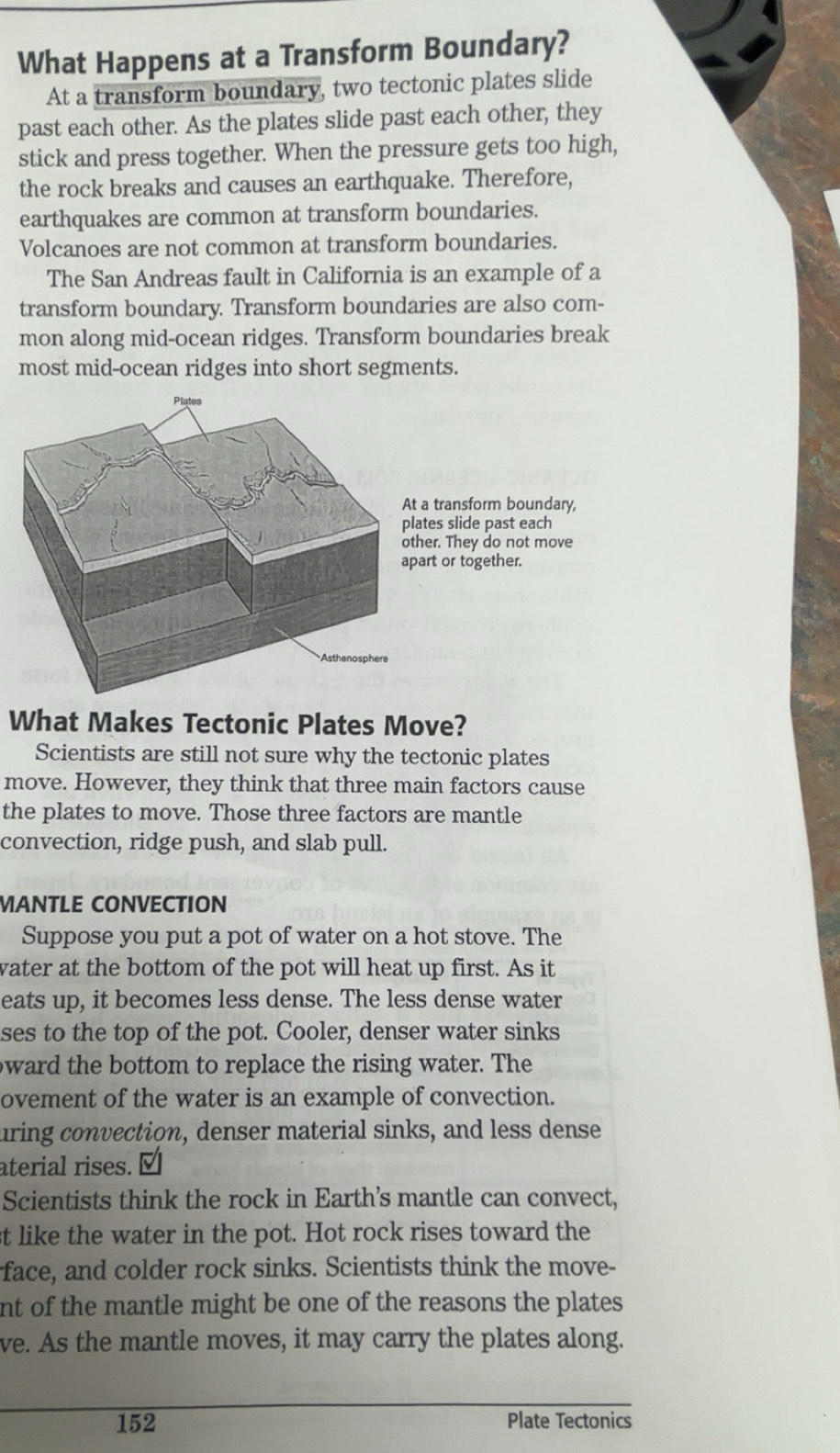 Gelöst:What Happens at a Transform Boundary? At a transform boundary ...