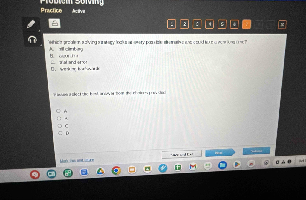 Solved: Problem Sölving Practice Active 1 2 3 4 5 6 7 10 Which problem ...