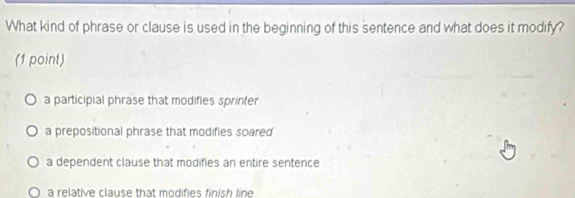 Solved: What kind of phrase or clause is used in the beginning of this ...