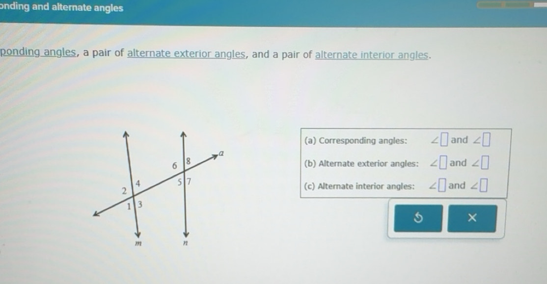 Resuelto:onding and alternate angles ponding angles, a pair of ...