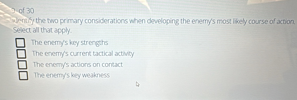 Solved: of 30 identify the two primary considerations when developing ...