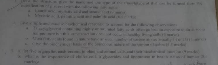 Solved: haw the structure, give the name and the type of the ...