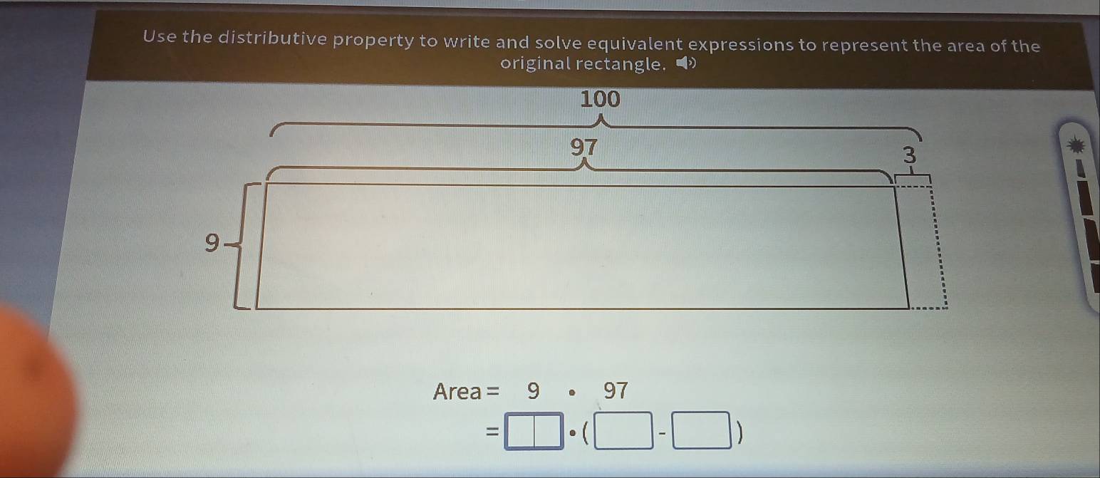 Solved: Use the distributive property to write and solve equivalent ...