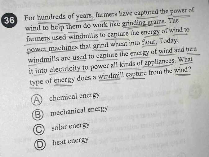 Solved: For hundreds of years, farmers have captured the power of wind ...