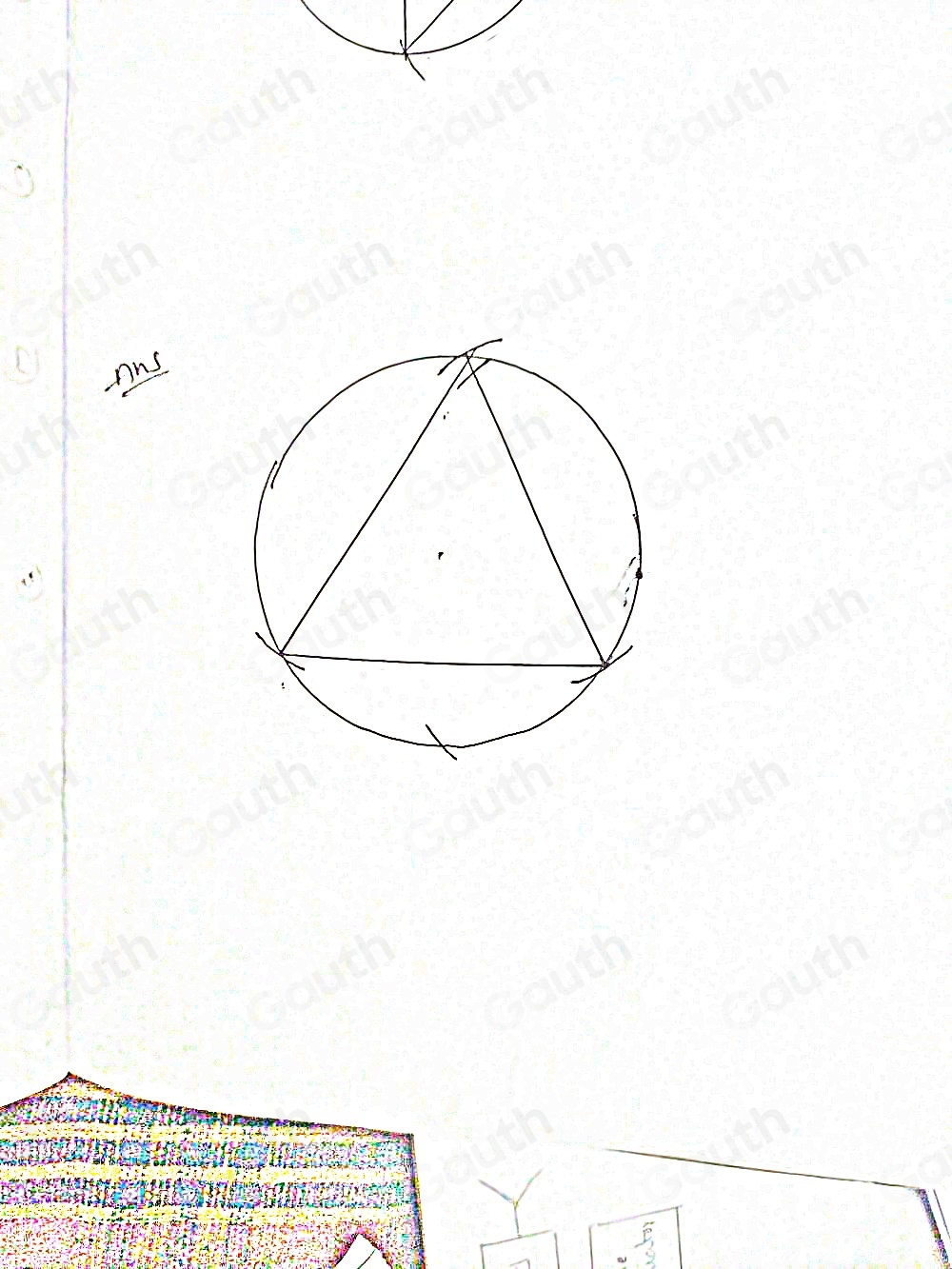 Solved: Equilateral Triangle Inscribed in a Circle _ 8. Construct an ...