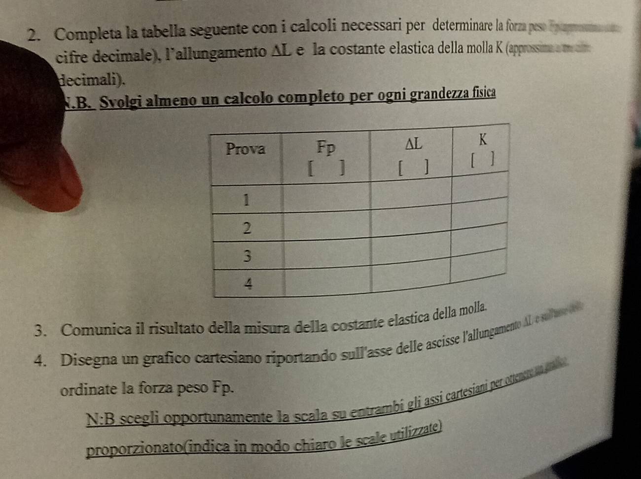 Risolto:Completa la tabella seguente con i calcoli necessari per ...