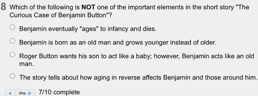 Solved: Which of the following is NOT one of the important elements in ...
