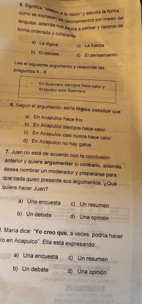 Resuelto:Significa "relítive a la razón" y estudia la forma como se ...