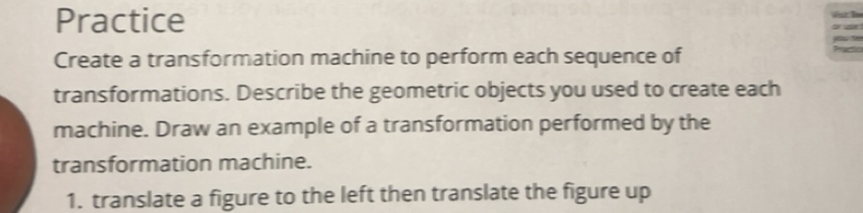 Solved: Practice Create a transformation machine to perform each ...