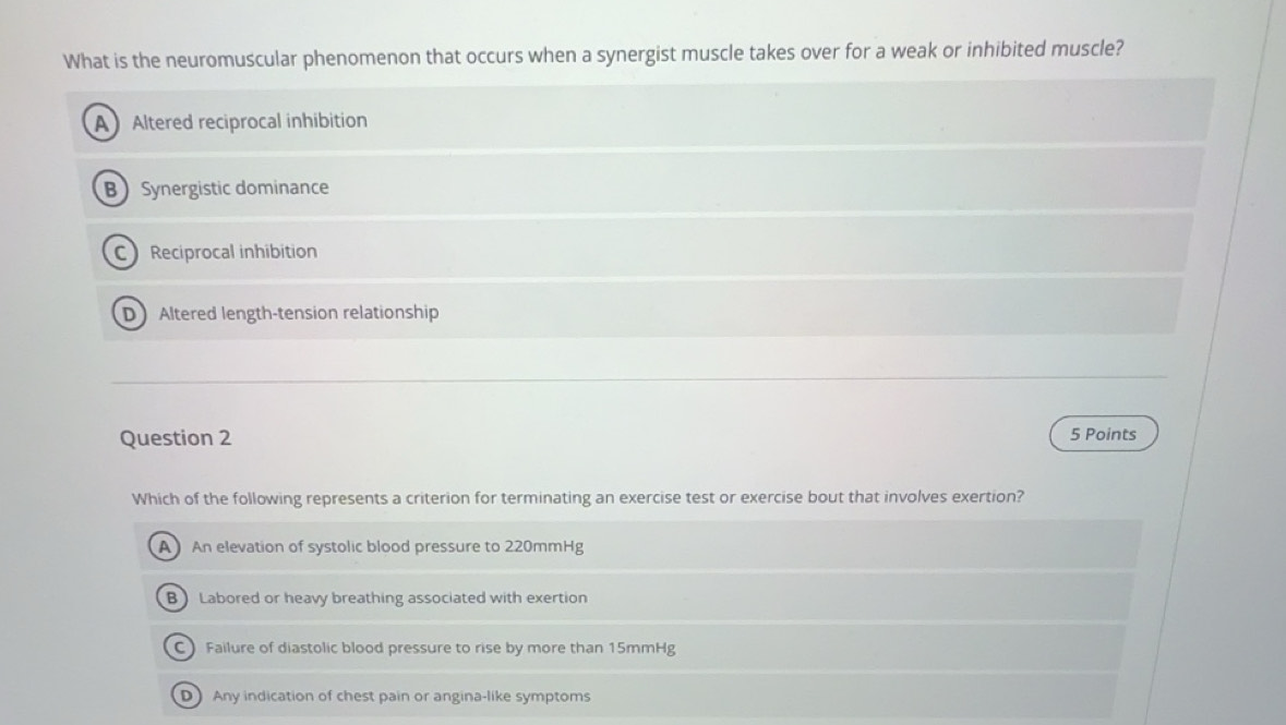 Solved: What is the neuromuscular phenomenon that occurs when a ...