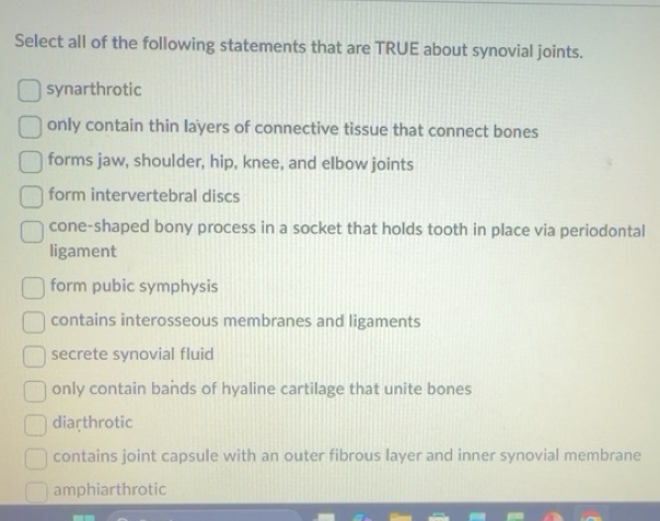 Solved: Select all of the following statements that are TRUE about ...