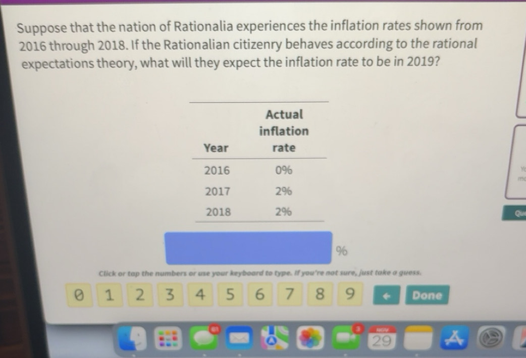 Solved: Suppose that the nation of Rationalia experiences the inflation ...