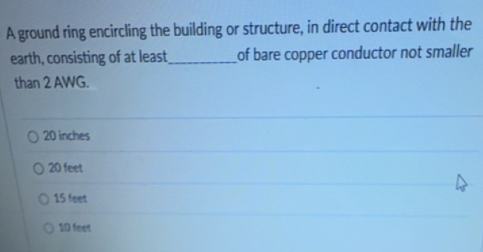 Solved: A ground ring encircling the building or structure, in direct ...