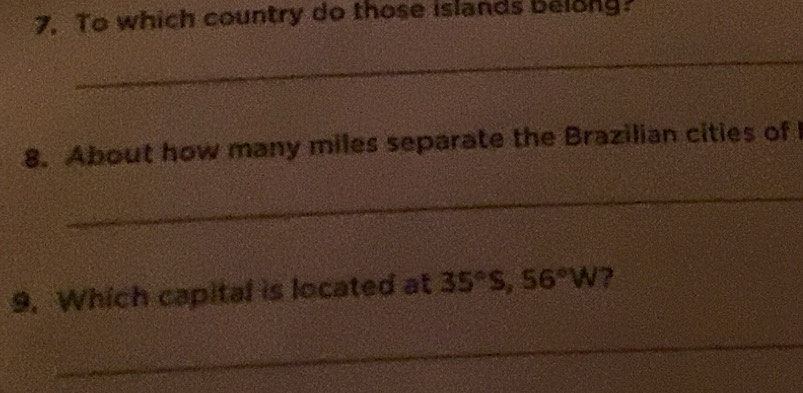 Solved: To which country do those islands belong? _ 8. About how many ...