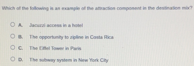 Solved: Which of the following is an example of the attraction ...