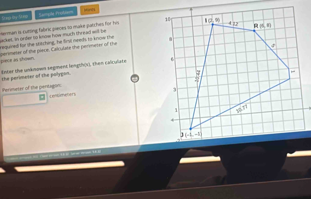 Solved: Step-by-Step Sample Problem Hints Herman is cutting fabric ...