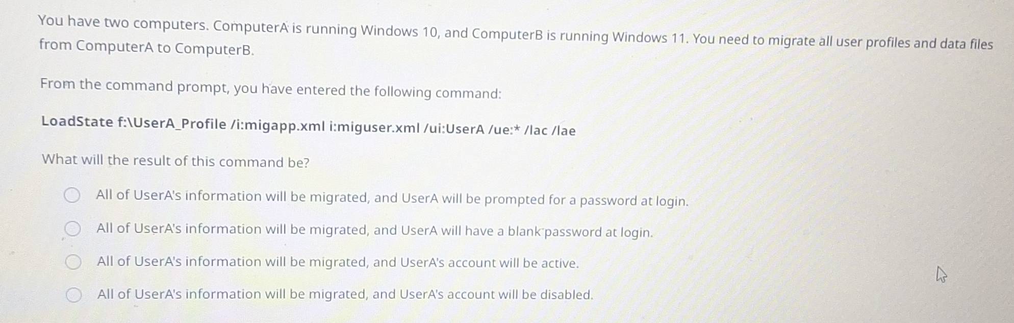 Solved: You have two computers. ComputerA is running Windows 10, and ComputerB is running ...