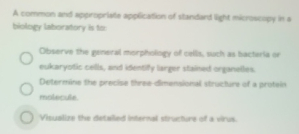 Solved: A common and appropriate application of standard light ...