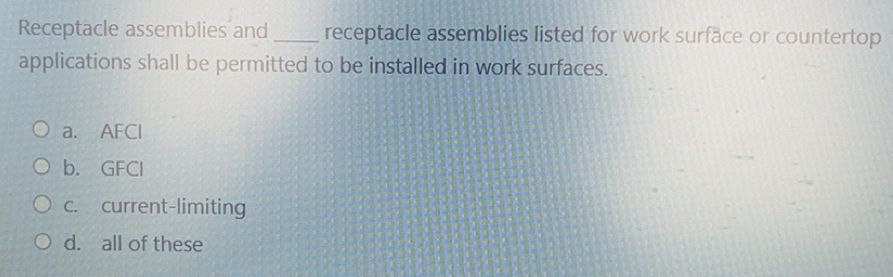 Solved: Receptacle assemblies and _receptacle assemblies listed for ...